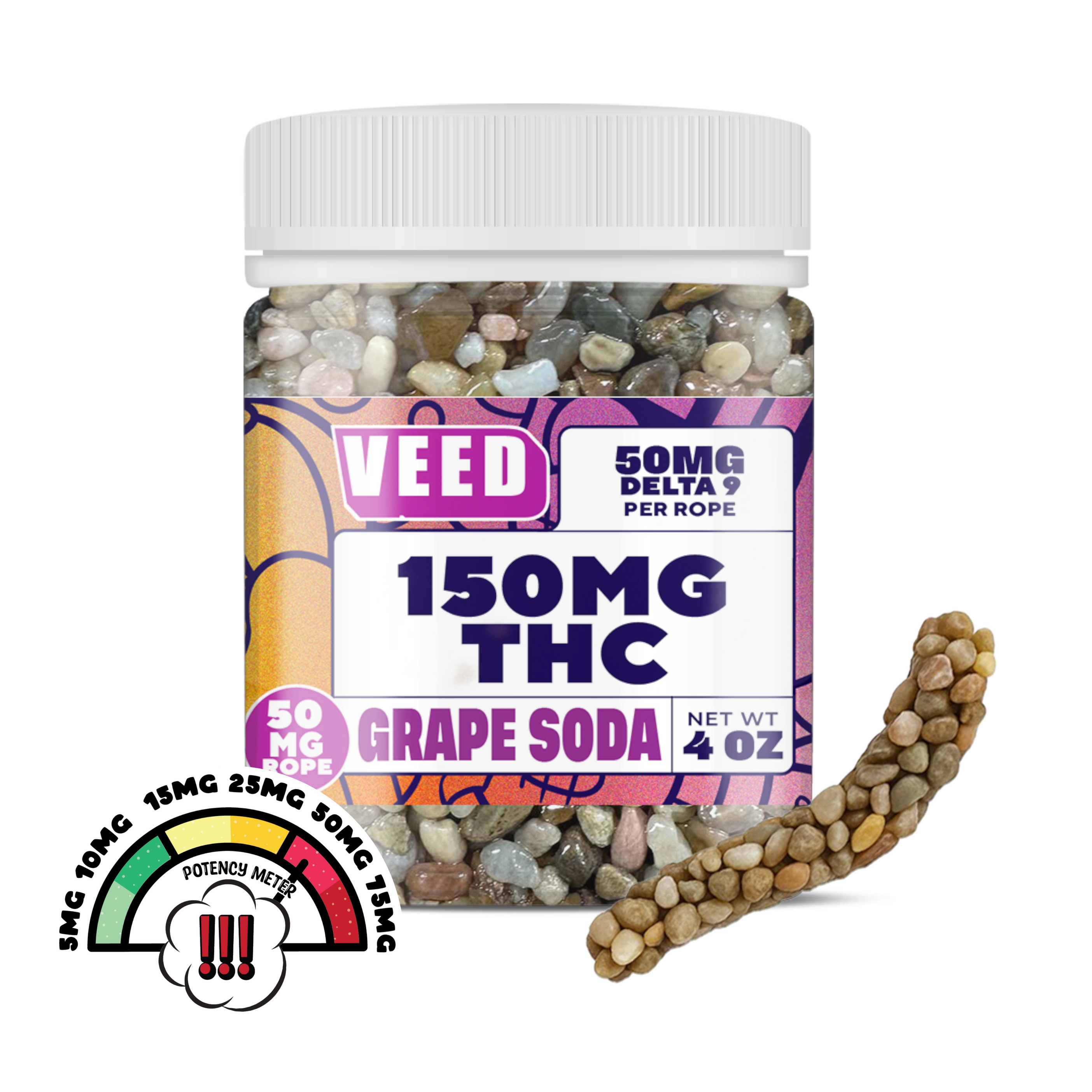 50mg THC Nerds Ropes – VEED Labs